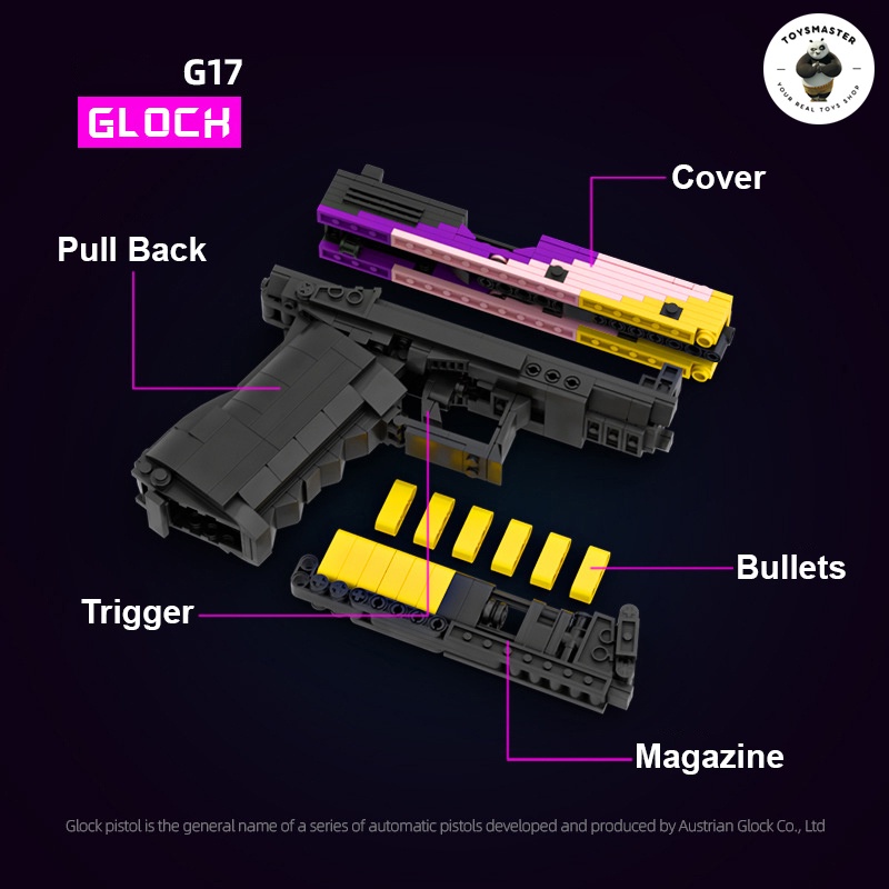 Mua Đồ Chơi Lắp Ráp Kiểu Lego Súng Mô Hình Lục G17 Glock Fade PUBG CSGO ...