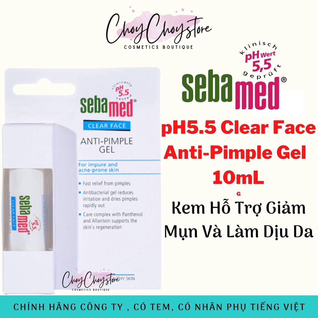 [TEM CTY] Gel giảm mụn kháng khuẩn & làm dịu da SEBAMED CLEAR FACE ANTI ...