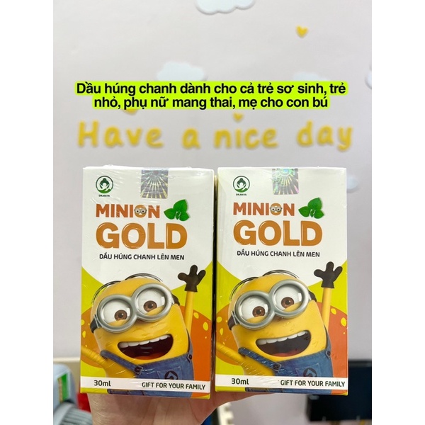 Dầu húng chanh Minion Gold lên men tự nhiên | Shopee Việt Nam