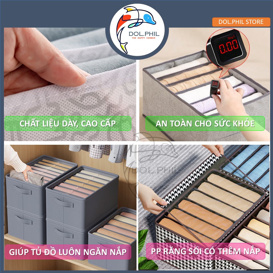 Hộp Vải Đựng Quần Áo Túi Đựng Đồ Lót Tất Vớ Dol.phil Store Hộp Chia ...