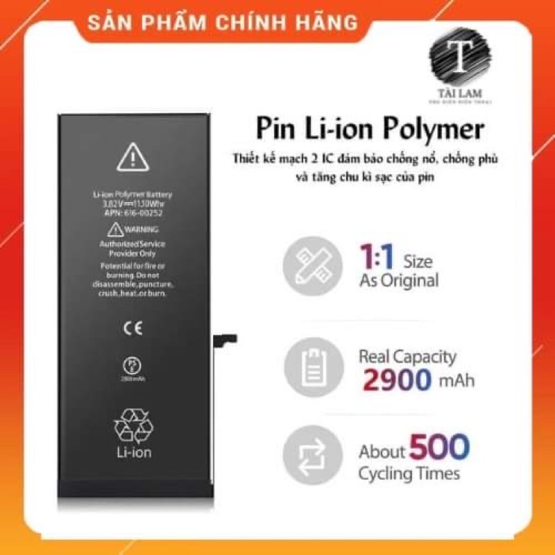 Pin IP 5, 5s, 5c, 6, 6p, 6s, 6sp, 7, 7p, 8, 8p Mới 100% Bảo Hành 12 ...