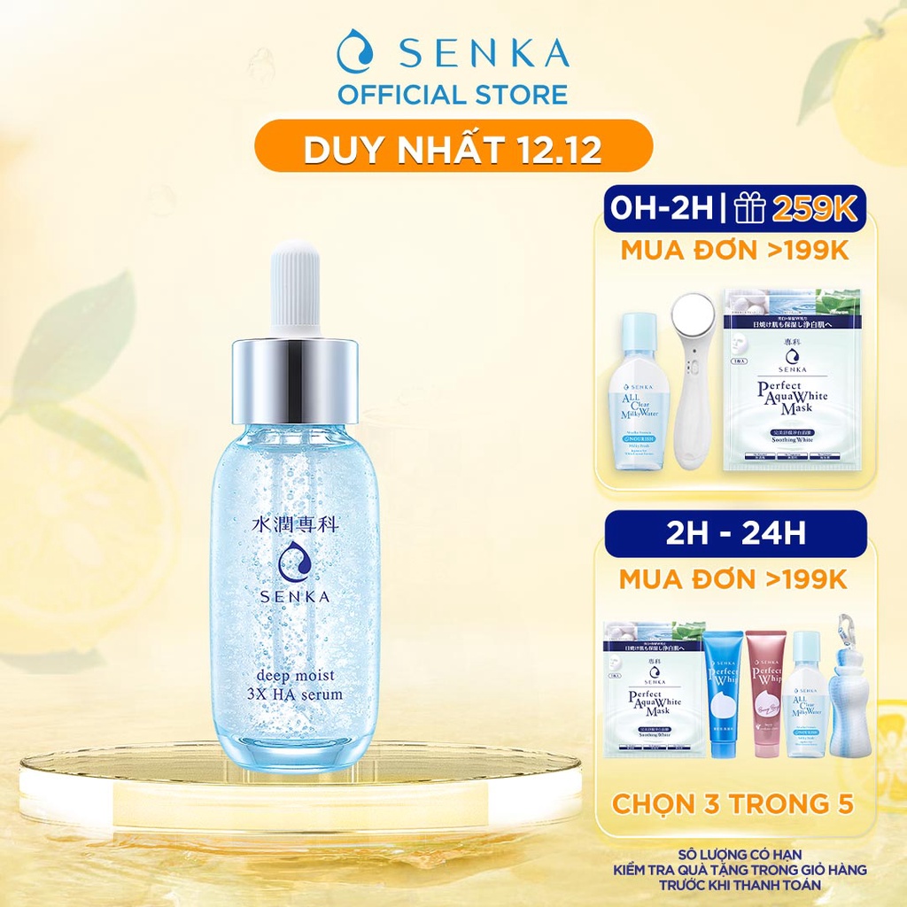 Serum dưỡng ẩm và chống lão hóa SENKA DEEP MOIST 3X HA SERUM 30ML ...
