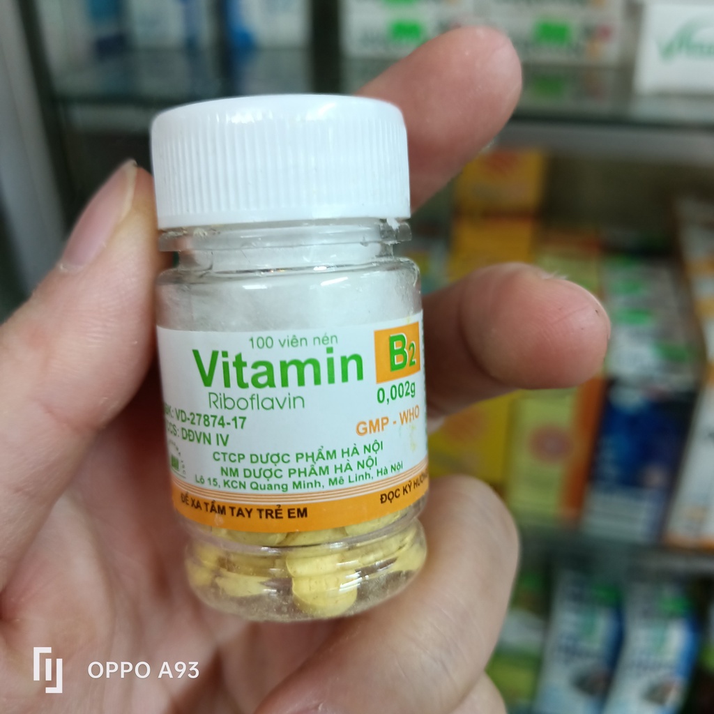 Mua VITAMIN B2 LỌ 100 VIÊN NÉN BỔ SUNG VITAMIN B2 giá rẻ nhất | TecKi.Vn