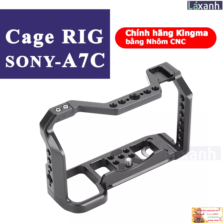 Sony a7c kingma rig cage khung bảo vệ giá treo phụ kiện máy ảnh cho sony