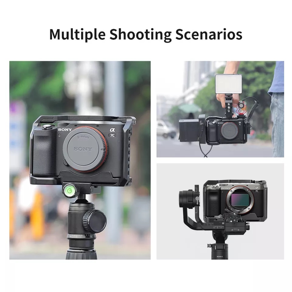 Sony a7c kingma rig cage khung bảo vệ giá treo phụ kiện máy ảnh cho sony