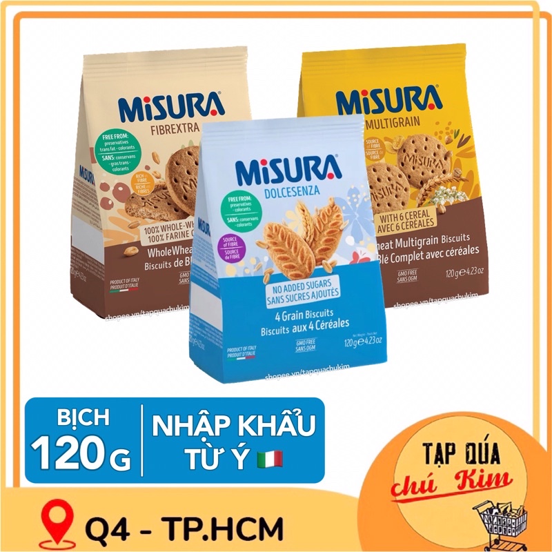 Mua Bánh quy cookies MISURA gói 120G nhập Ý vị Ngũ cốc / Lúa mì / Ngũ ...