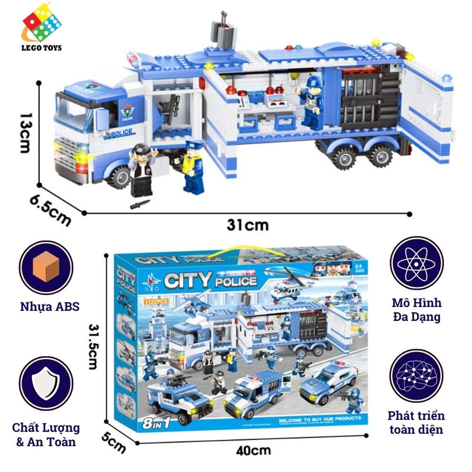 Mua LEGO Xe OTO Cảnh Sát 1115 Mảnh Ghép - Bộ Đồ Chơi Lắp Ghép OTO Cảnh ...