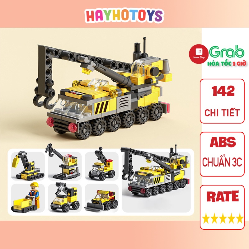 Mua Bộ đồ chơi lắp ráp lego cần cẩu 142CT, lego xe tăng, máy bay, tàu ...