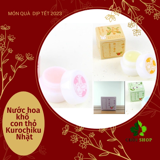 Nước hoa khô Kurochiku Nhật Bản 4.2g Hương Hoa anh đào, Hoa Oliu, Hoa ...