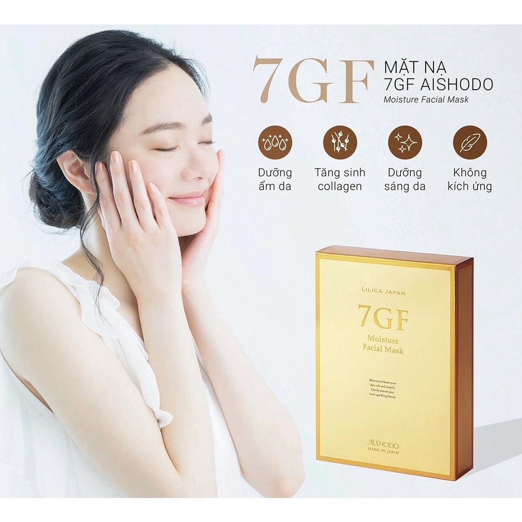 [Chính Hãng] MẶT NẠ 7GF AISHODO MOISTURE FACE MASK HỘP 10 MIẾNG ...