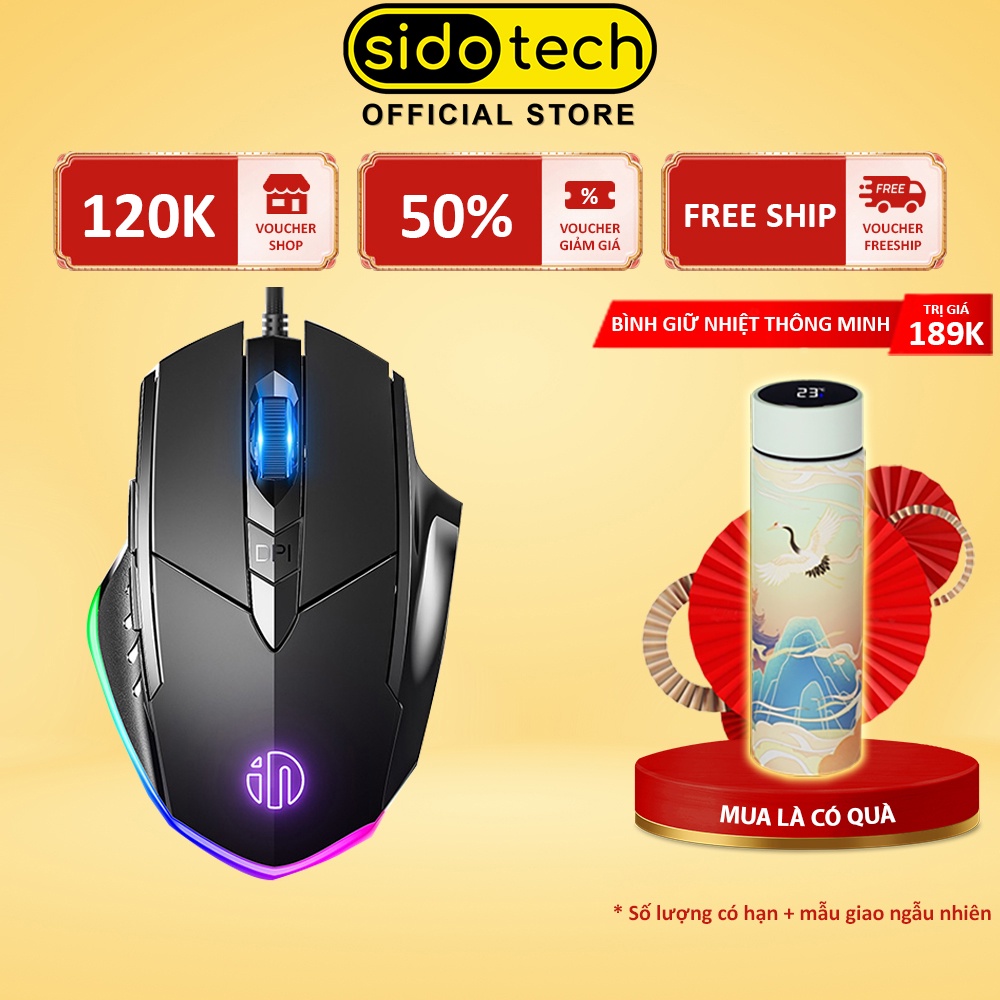 Chuột gaming có dây Logistics G502 DPI 7200 Led RGB có App riêng tùy ...