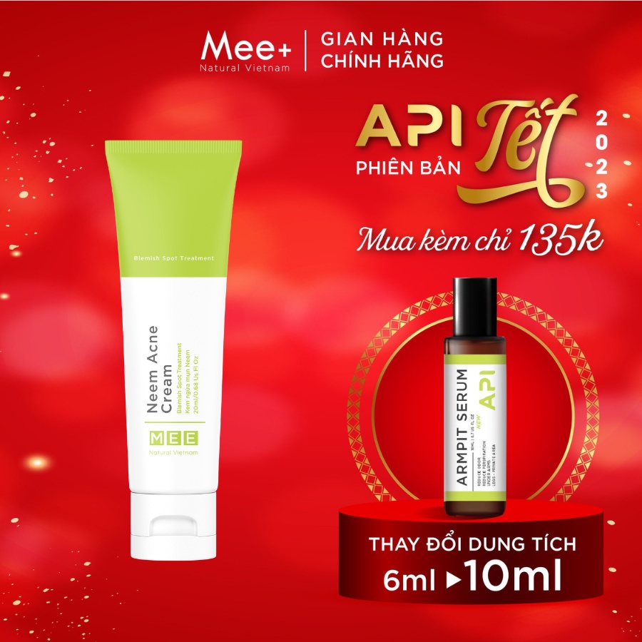 Chấm mụn thảo mộc MEE NATURAL - Kem chấm mụn hỗ trợ giảm mụn mờ thâm ...