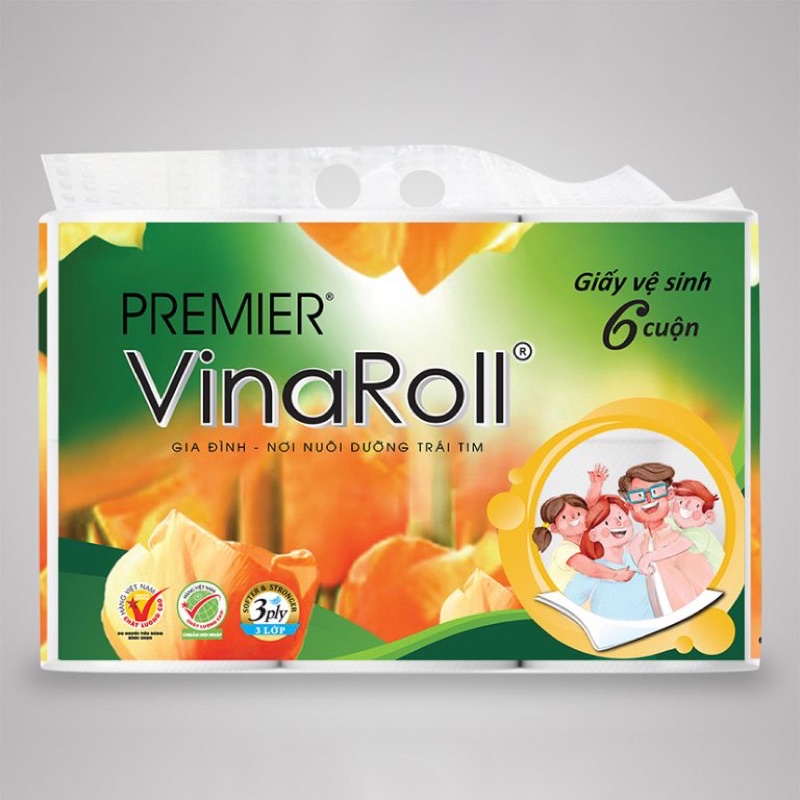 GVS VinaRoll chính hãng không lõi 6 cuộn cao cấp! | Shopee Việt Nam