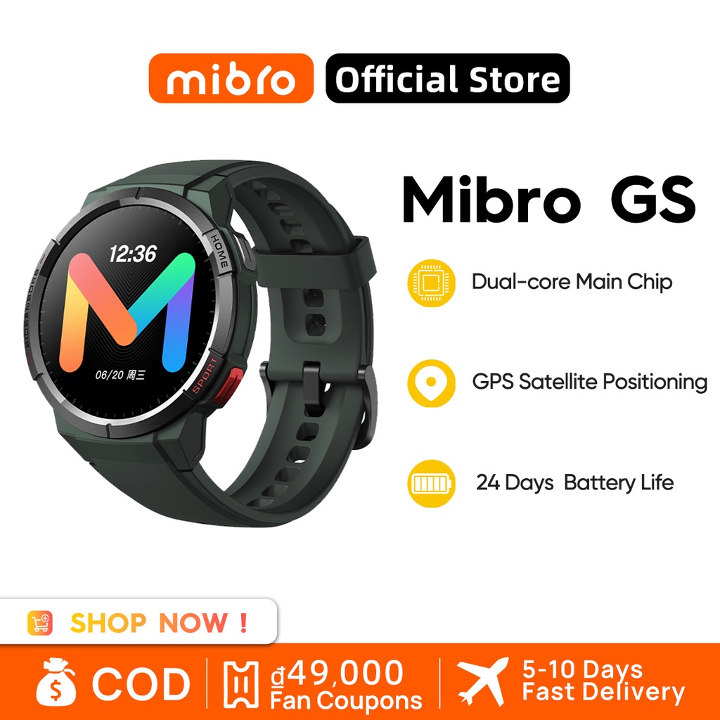 Mua Đồng Hồ Thông Minh Mibro GS 1.43 "GPS Chính Định Vị GPS Lõi Kép 5ATM Màn Hình AOD Hiển Thị ...
