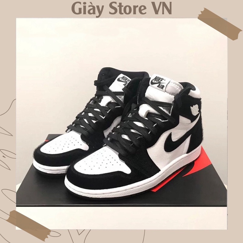 Mua Giày Jordan Cổ Cao Nam Nữ, Giày JD1 Cao Cổ Panda Đen Trắng Hàng Cao ...
