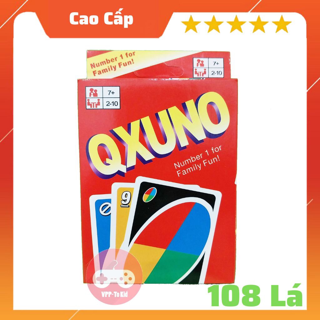 Mua Bài UNO loại tốt có 108 lá bài cơ bản Chất liệu giấy cứng phủ nhựa ...