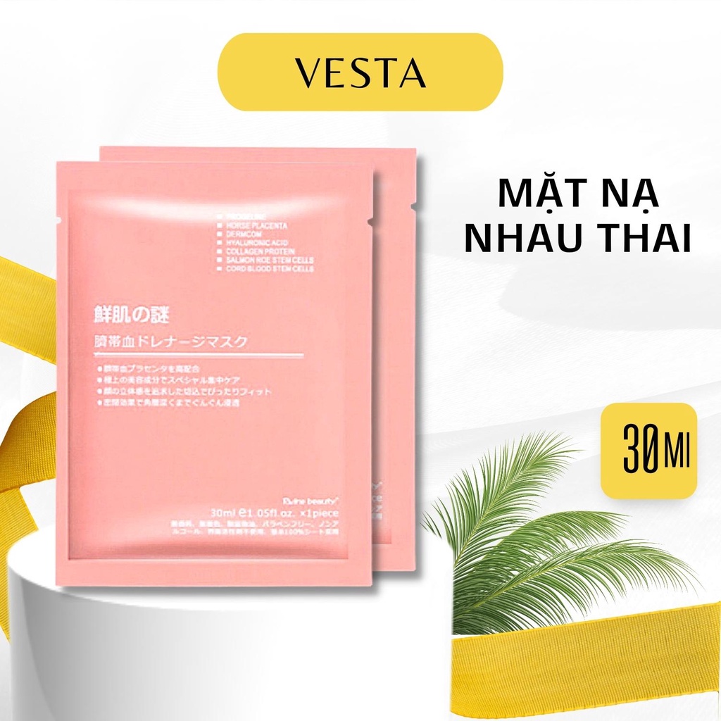 Mặt Nạ Nhau Thai Cừu Nhật Mask Giấy Rwine Dưỡng Da Dưỡng Ẩm 40ml - MixASale