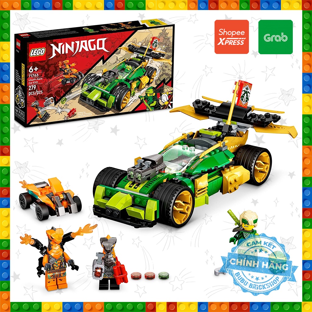 Lego Ninjago 71763 - Lloyd’s Race Car EVO - Bộ xếp hình Lego Xe đua EVO ...