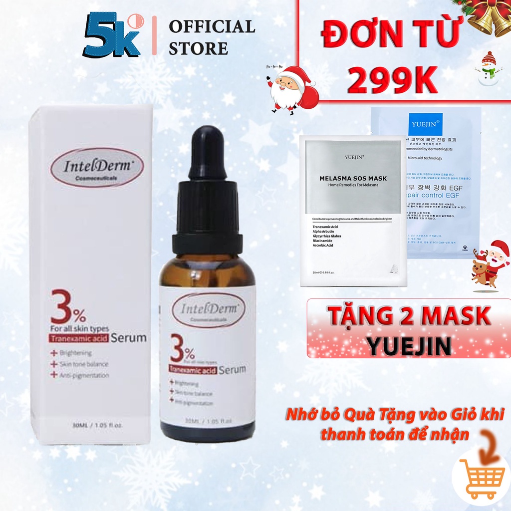Serum sáng da IntelDerm 3% - Chuyên cấp ẩm phục hồi và mờ thâm nám ...