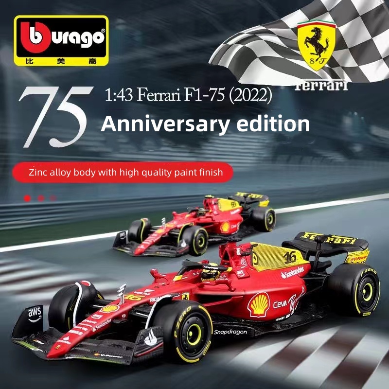 Mua Mô Hình Xe Hơi Ferrari F1-75 Monza Phiên Bản Kỷ Niệm 2022 Bburago ...