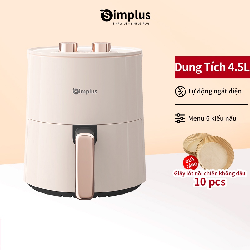 Nồi chiên không dầu SIMPLUS KQZG007 sức chứa lớn 4.5L công suất 1300W | Shopee Việt Nam