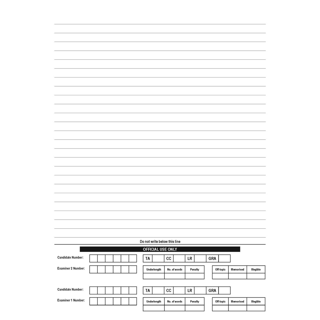 Mua IELTS Answer Sheet - Giấy Thi IELTS "Writing - Listening - Reading ...