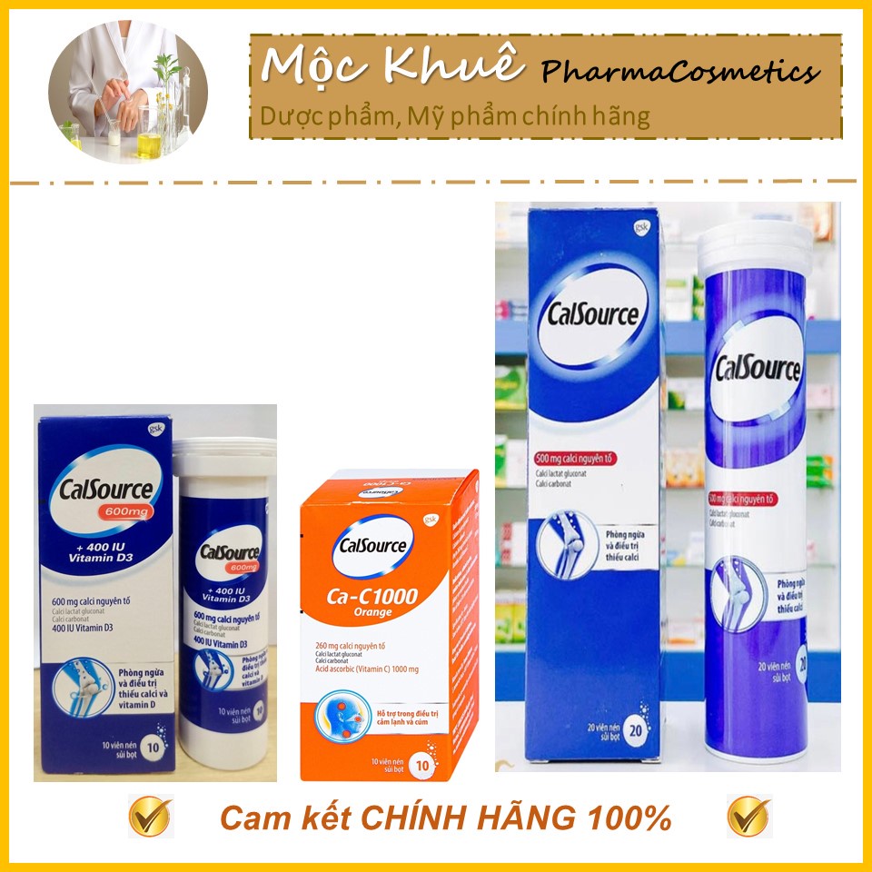 Mua Calsource CanxiSandoz bổ sung Canxi Vitamin C D3 dạng viên sủi ...