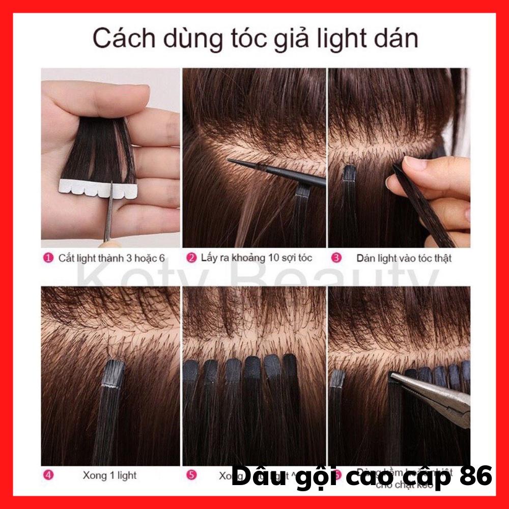 Mua Tóc giả đẹp tóc dán dài thẳng light 65cm lọn nhiều màu phong cách ...