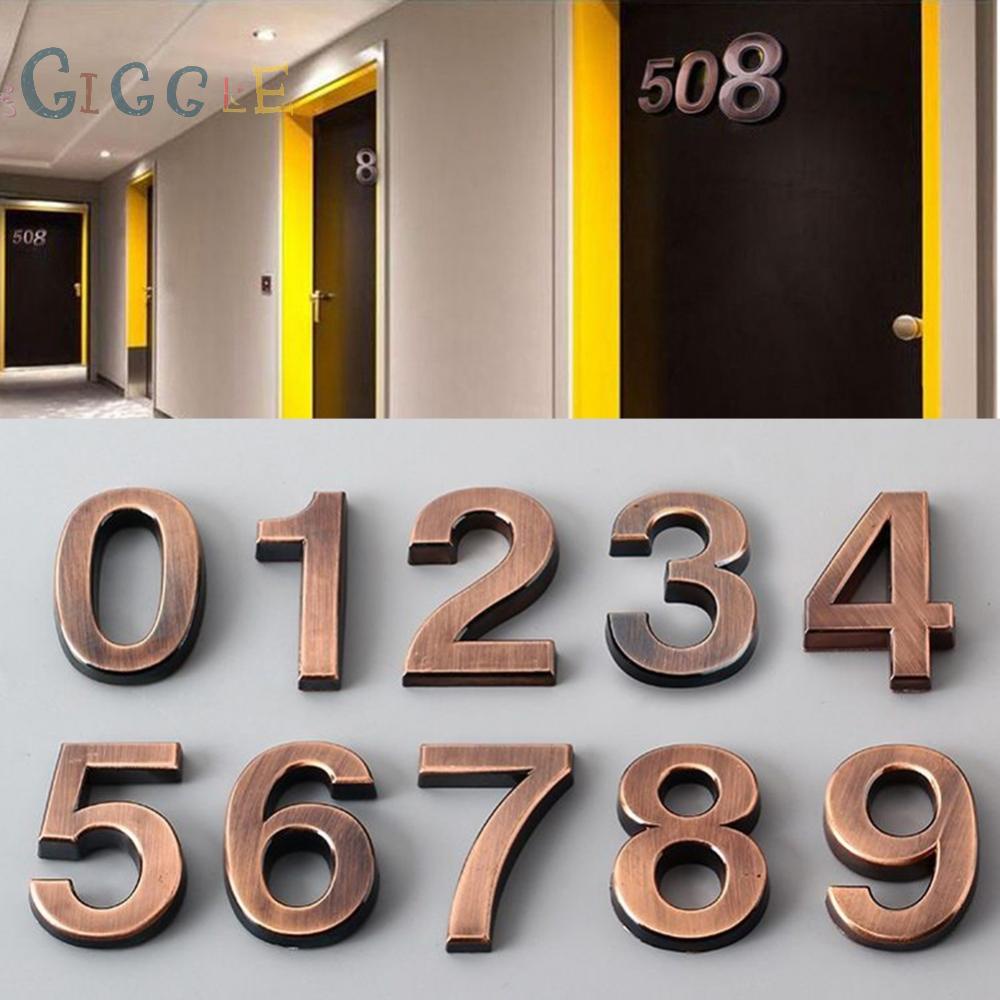 【GIGGLE】Door Number Door Sign Home Hotel Business Office Door 3D Digit ...