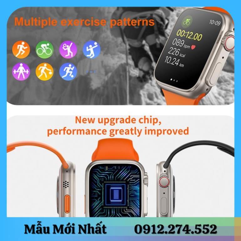 Đồng Hồ Thông Minh T900 Ultra 2022 T900 Iwo Series 8 BT Gọi Điện Thoại ...