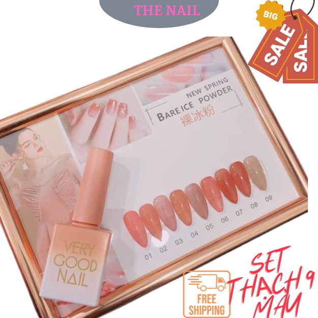 Set sơn gel thạch Very Good Nail 9 màu chính hãng | Shopee Việt Nam