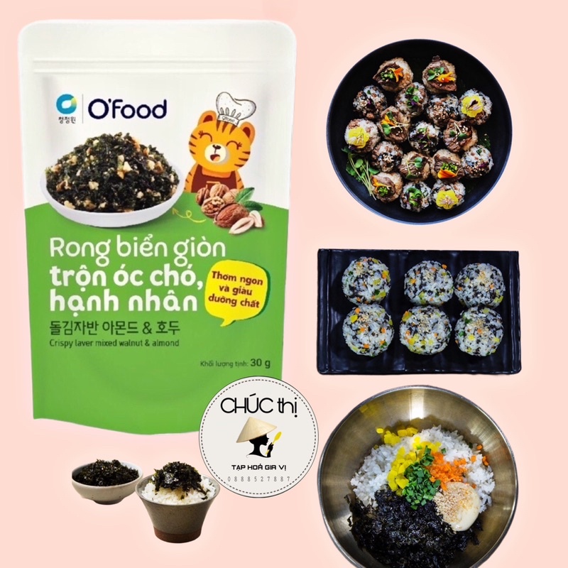 Mua Rong biển giòn trộn gia vị OFood 30g, vị ngọt vừa ăn, trộn cơm ...