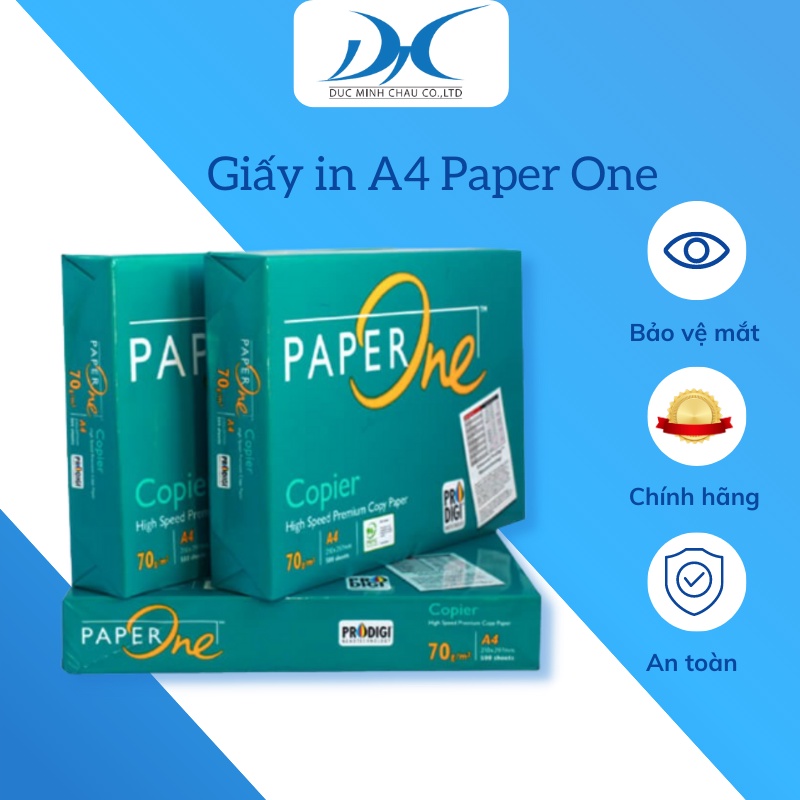 Mua Giấy in A4 Paper One ĐL70 dày 500 tờ, giấy photo A4 in đơn hàng ...