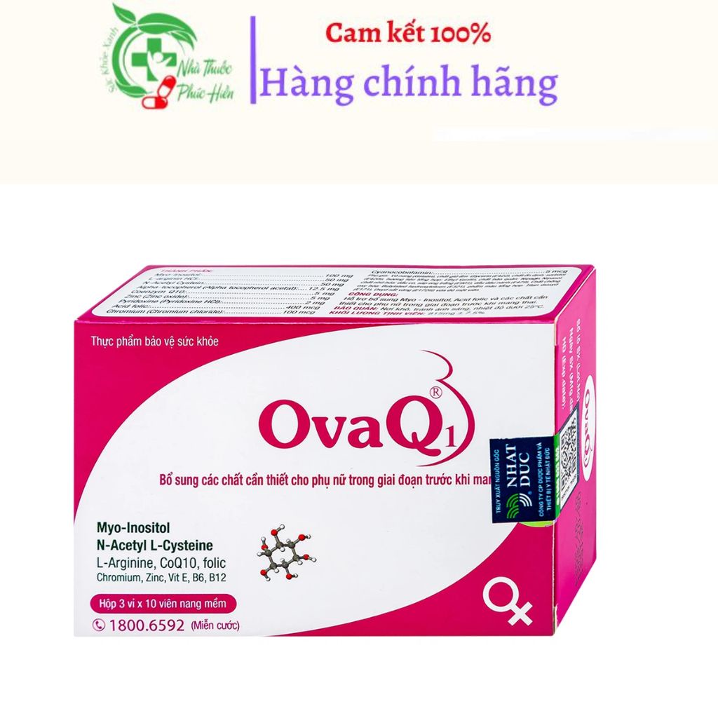 ovaq1(hộp 30 viên) - bổ sung các dưỡng chất cần thiết hỗ trợ cho phụ ...