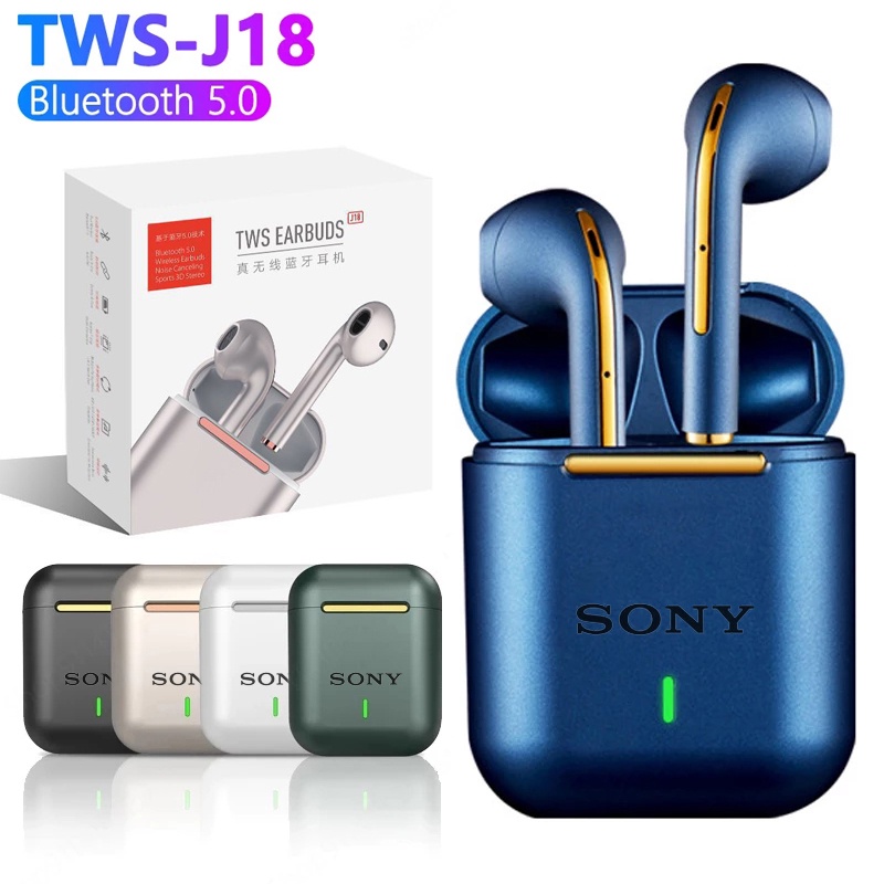 Tai Nghe Bluetooth 5.0 Không Dây Sony J18 Tws Có Micro Cảm Ứng Cho ...