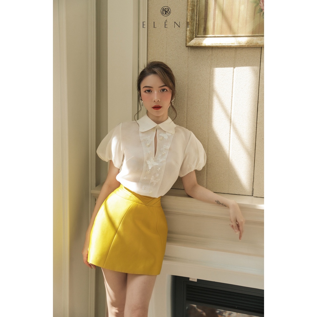 Áo kiểu nữ cách điệu vải voan tơ cao cấp- Kimy Top | Shopee Việt Nam