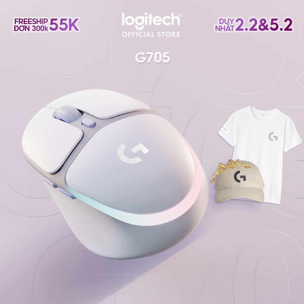 Mua Chuột game không dây Logitech G705 Aurora - Bluetooth & LIGHTSPEED ...