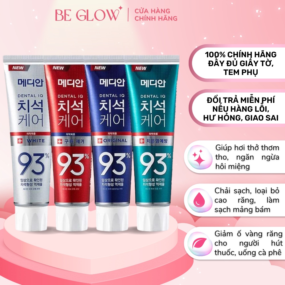 Kem đánh răng MEDIAN 93 IQ DENTAL Toothpaste giúp trắng răng giảm ố ...