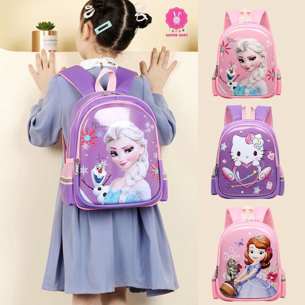 Mua Cặp sách cho bé gái mầm non, balo elsa hình công chúa kitty nhiều ...