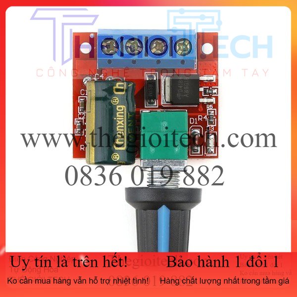 Module Điều Khiển Tốc Độ Động Cơ PWM Mini DC-DC 4.5V-35V 5A 90W