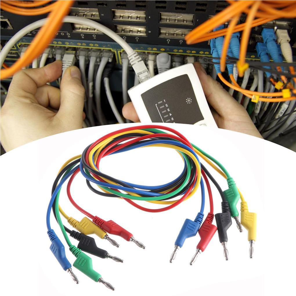 Mua Bộ 5 Dây Cáp Thử Điện Hai Đầu P1036 1000V 15A Màu Xanh Lá / Đen ...