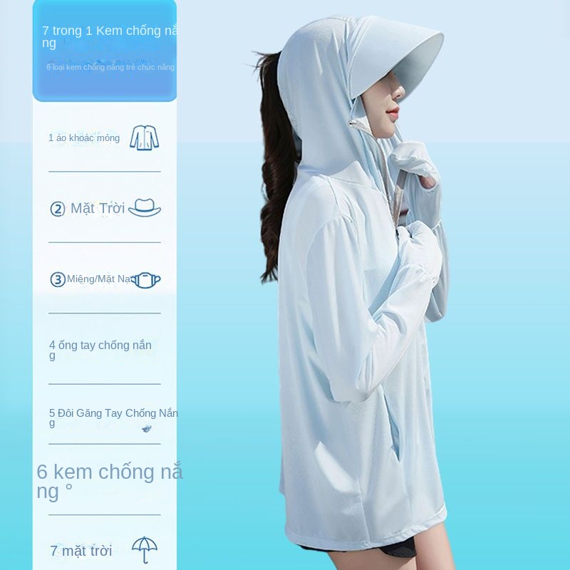 Mua Áo Khoác Chống Nắng áo chống nắng nữ Tay Dài Dáng Rộng Bằng Lụa Mát Thời Trang Mới 2023 ...