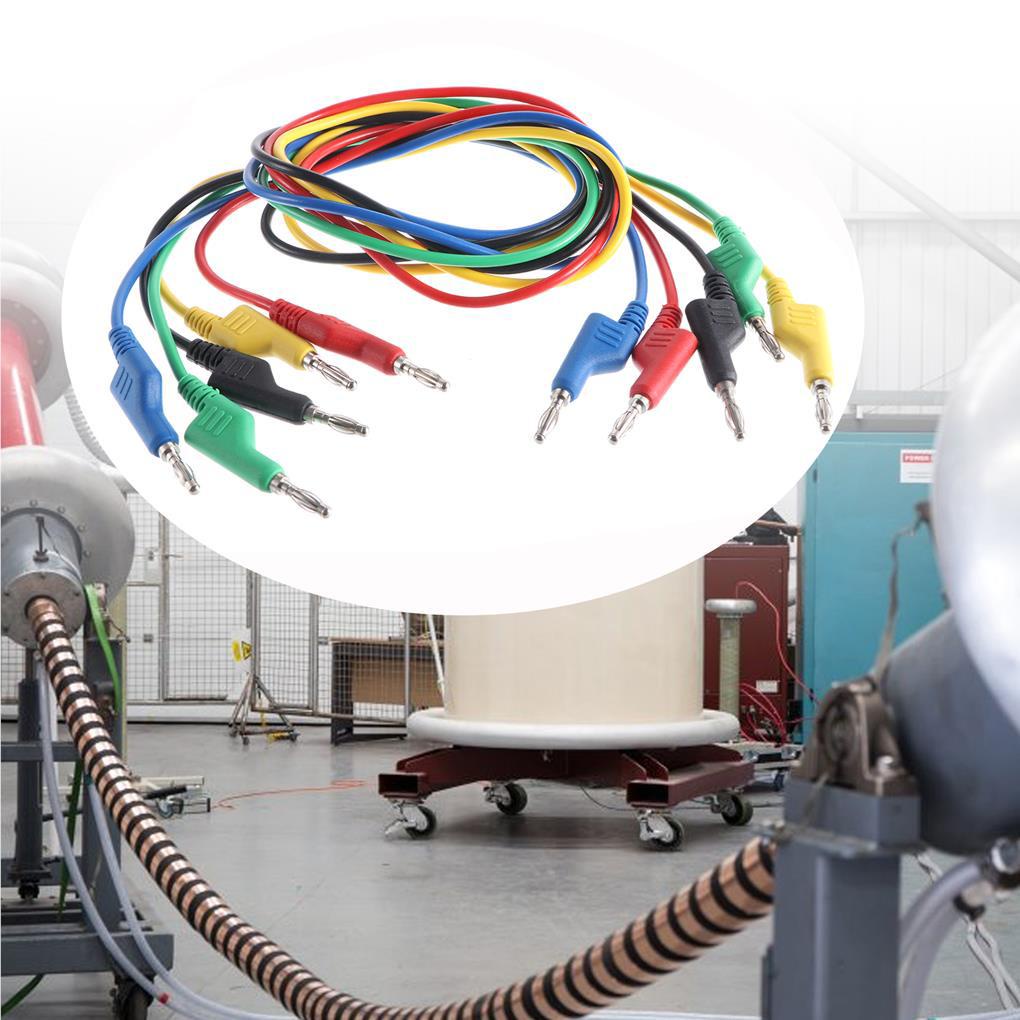 Mua Bộ 5 Dây Cáp Thử Điện Hai Đầu 1000V 15A P1036 Màu Xanh Dương / Vàng ...