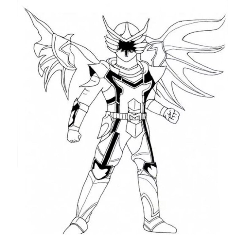 Mua Power Rangers (5 anh em siêu nhân) - Set 20 Tờ Tranh Tô Màu A4 A5 ...