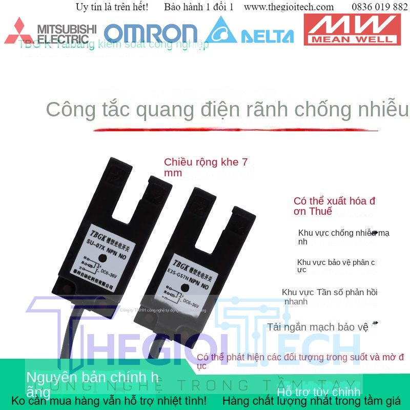 SU-07X/XP/E3S-GS7N/N2/P/07nk Loại Rãnh Công Tắc Quang Điện Loại Cảm ...