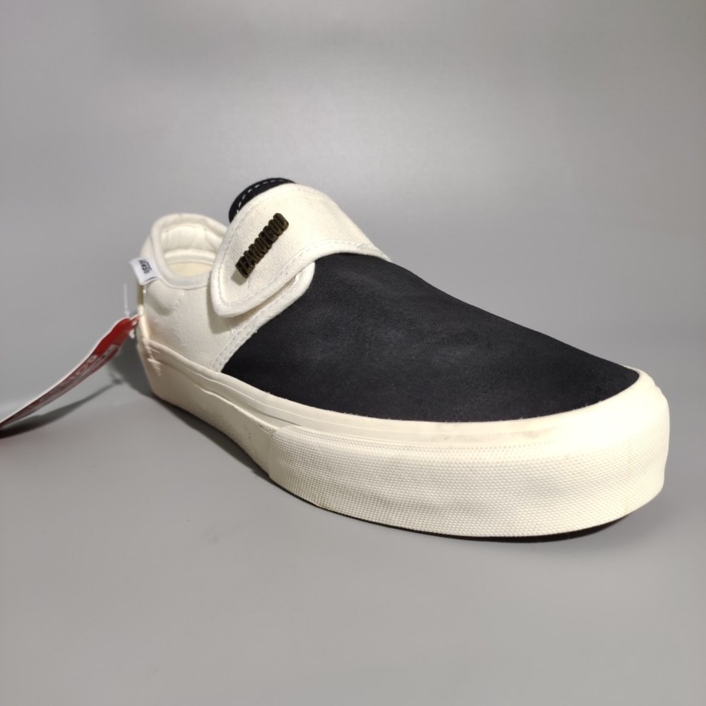 Mua Giày Thể Thao Vans Slip On Strap Đen Trắng Khóa Dán Full Box - Giày ...