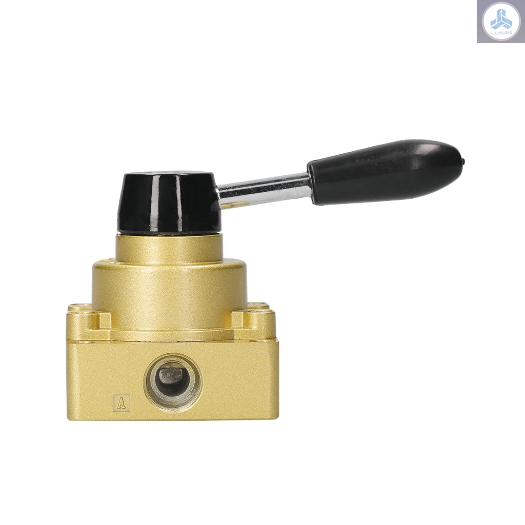 Mua 1/2-inch Pneumatic Rotary Lever Hand Valve 4 Way 3 Position Air Hand Valve Pneumatic Air ...