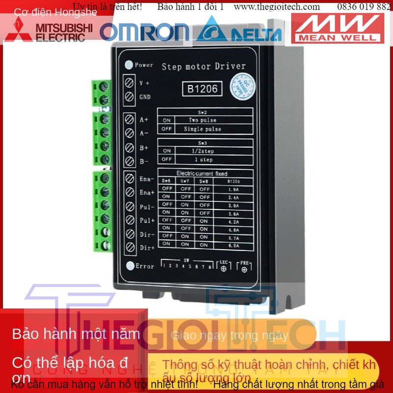Driver Điều Khiển Động Cơ Bước Hai Pha B1206 120V6A Đầy Đủ Nửa Bước ...
