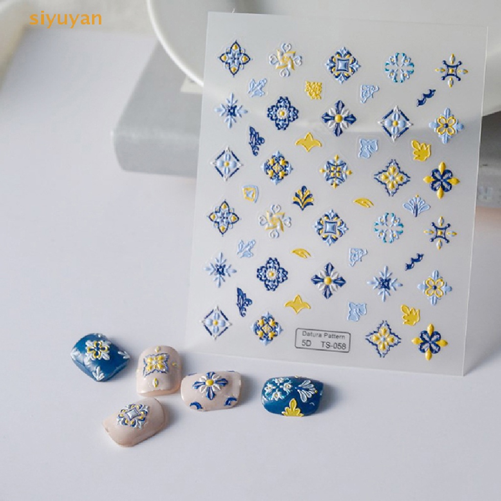 Mua 1 Tờ Sticker Lá Nhôm Dán Móng Tay Nghệ Thuật Họa Tiết Hoa Văn Dân ...