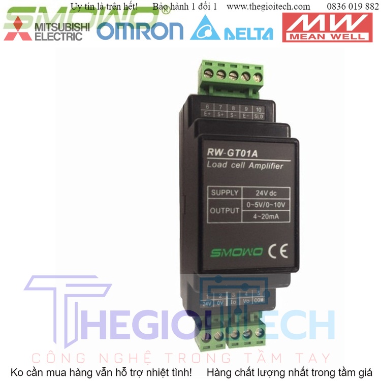 Chuyển Đổi Tín Hiệu Loadcell sang Analog RW-GT01A/0-5V/4-20mA